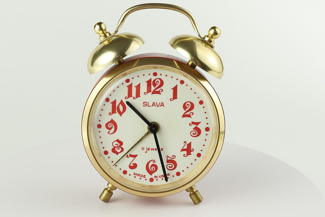 Vintage Soviet Slava Alarm Clock in Box With Papers, Clockwork - Etsy