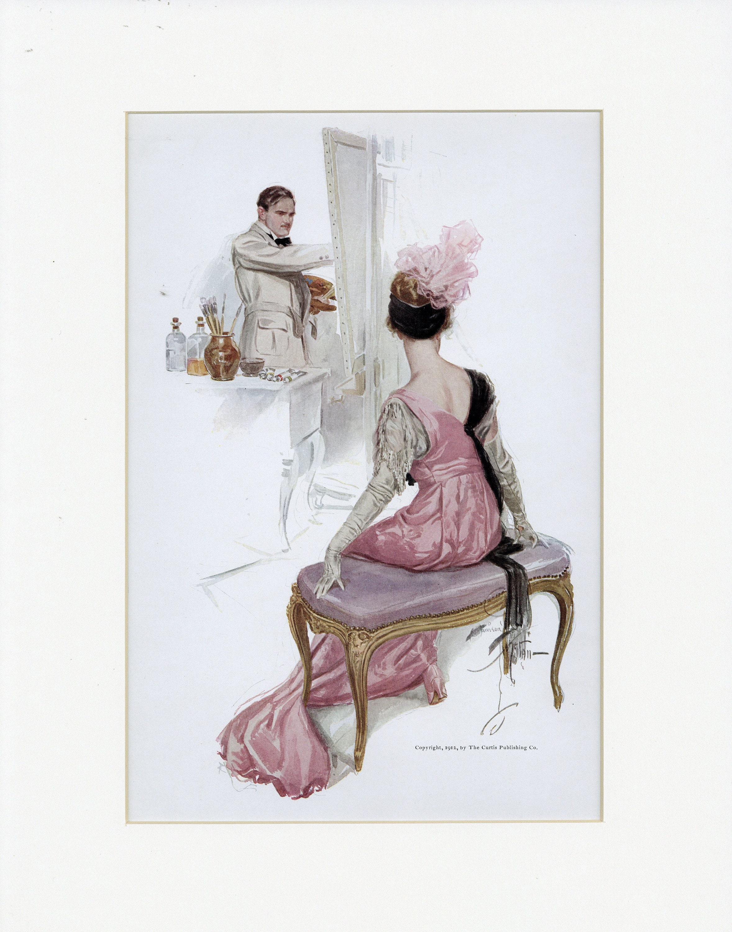 1912 Antique Harrison Fisher Illustration the Age of Wisdom From ...