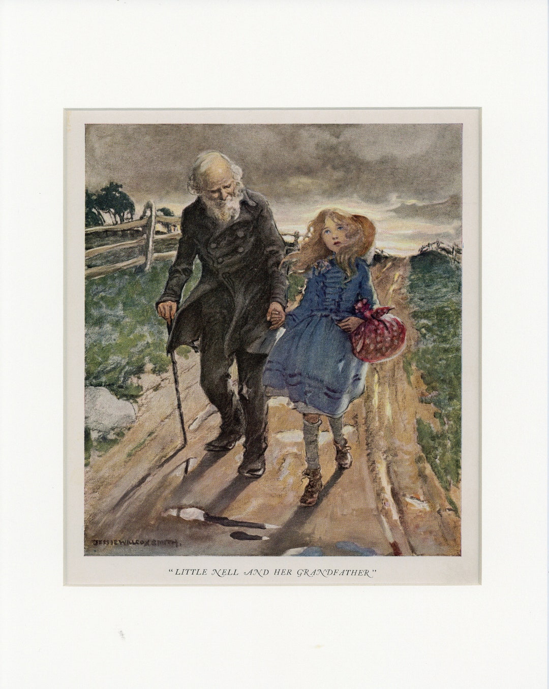 Little Nell and Her Grandfather From the Old Curiosity Shop, Anitque ...
