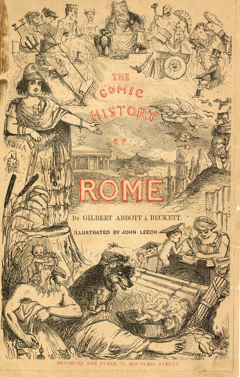 Mother of the Gracchi, Antique 1860 Comic History of Rome Book ...