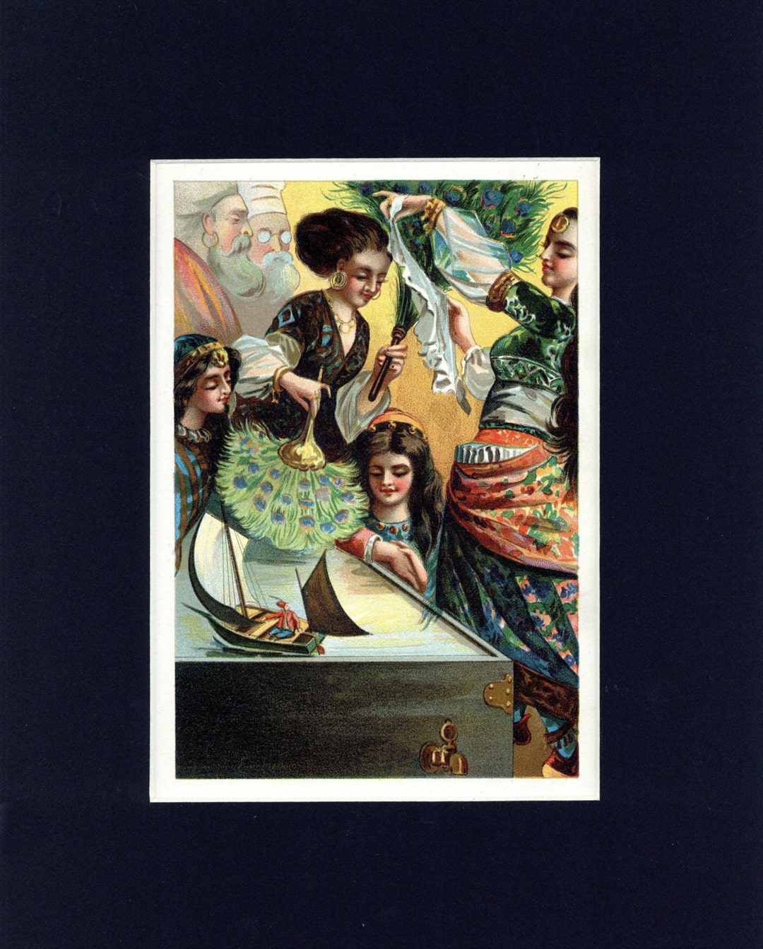 Antique Circa 1914 Print of Gulliver Becomes a Gift to the Queen of ...