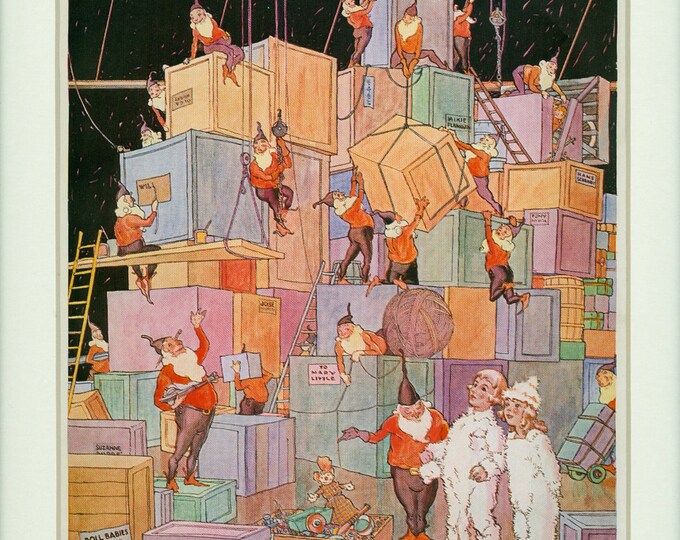 Christmas Holiday Vintage 1922 Toyland Print - Etsy