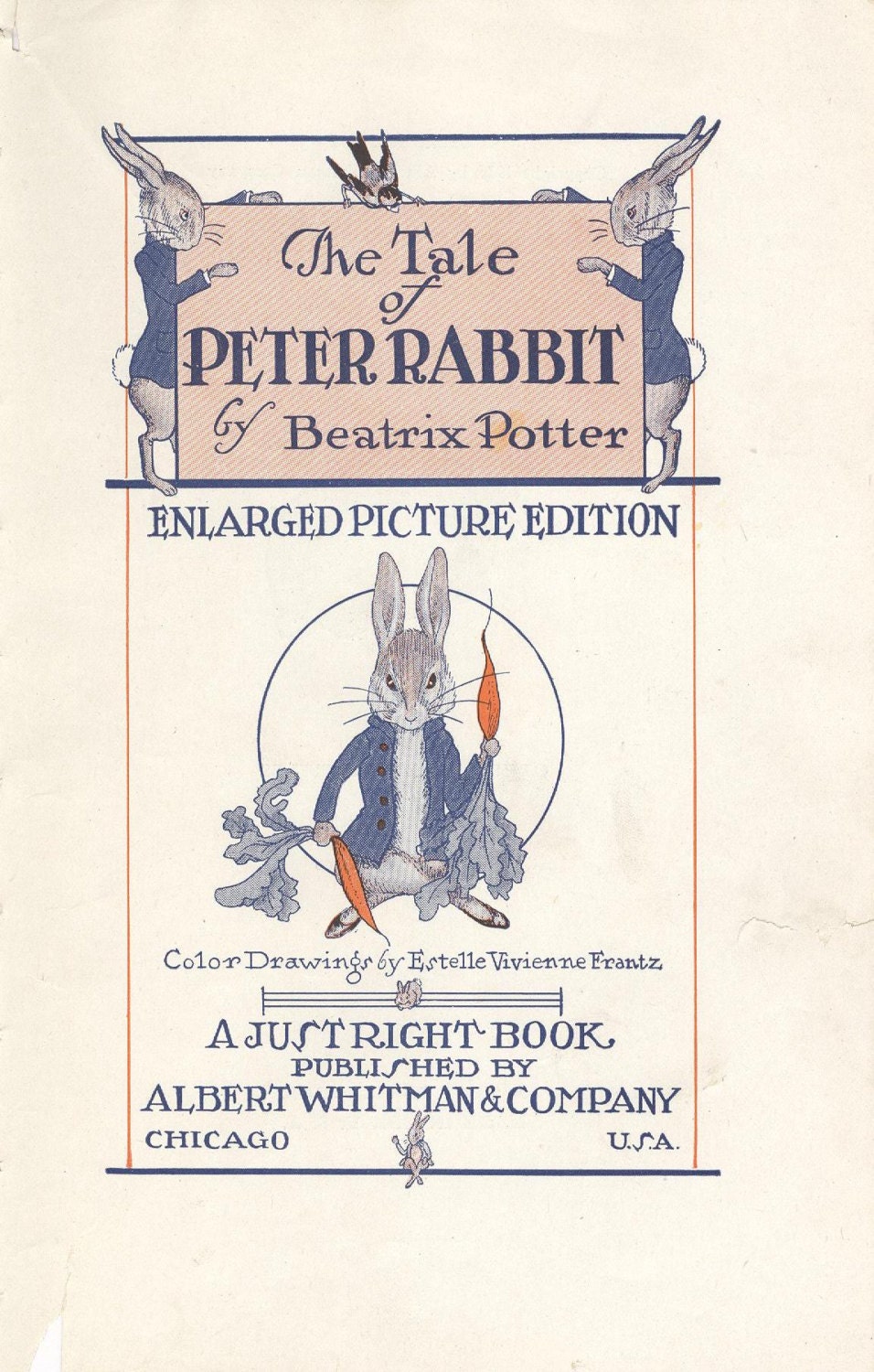 Vintage 1926 Peter Rabbit's Mother Original Book Illustration - Etsy