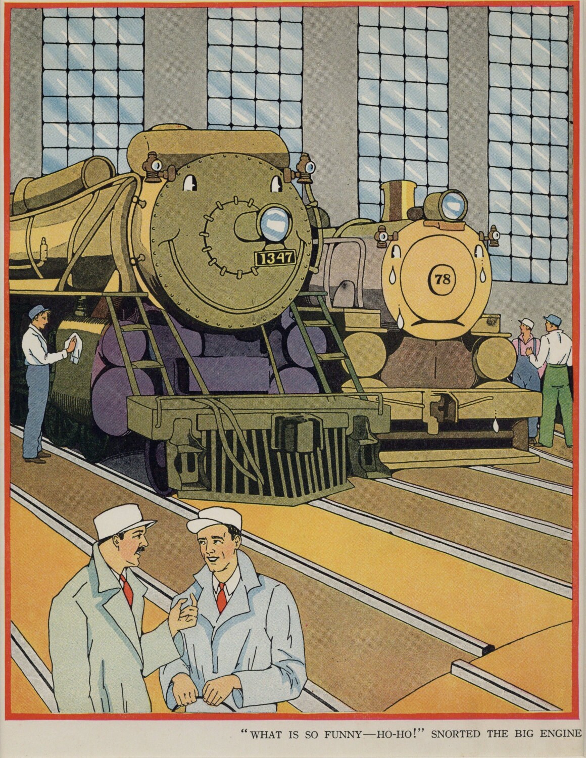 Vintage 1935 the Sad Little Switch Engine Story Book Print - Etsy