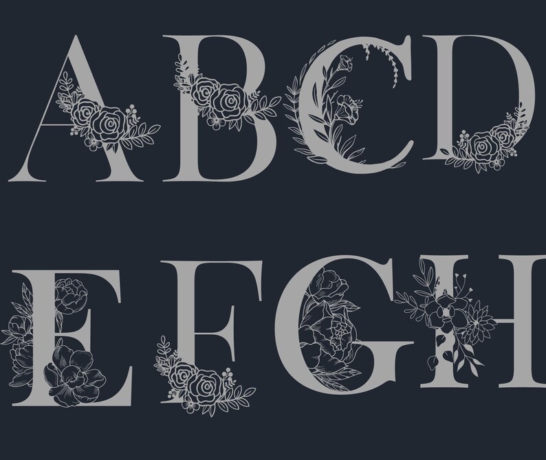 Lightburn Digital Laser Engraving Letters A-Z Custom Font Design ...