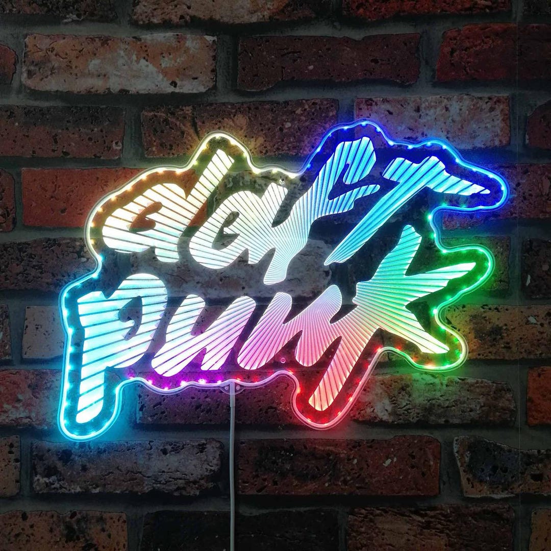 Daft Punk Inspired Wall Art Light Sign, Party Themed Sign, Retro LED ...