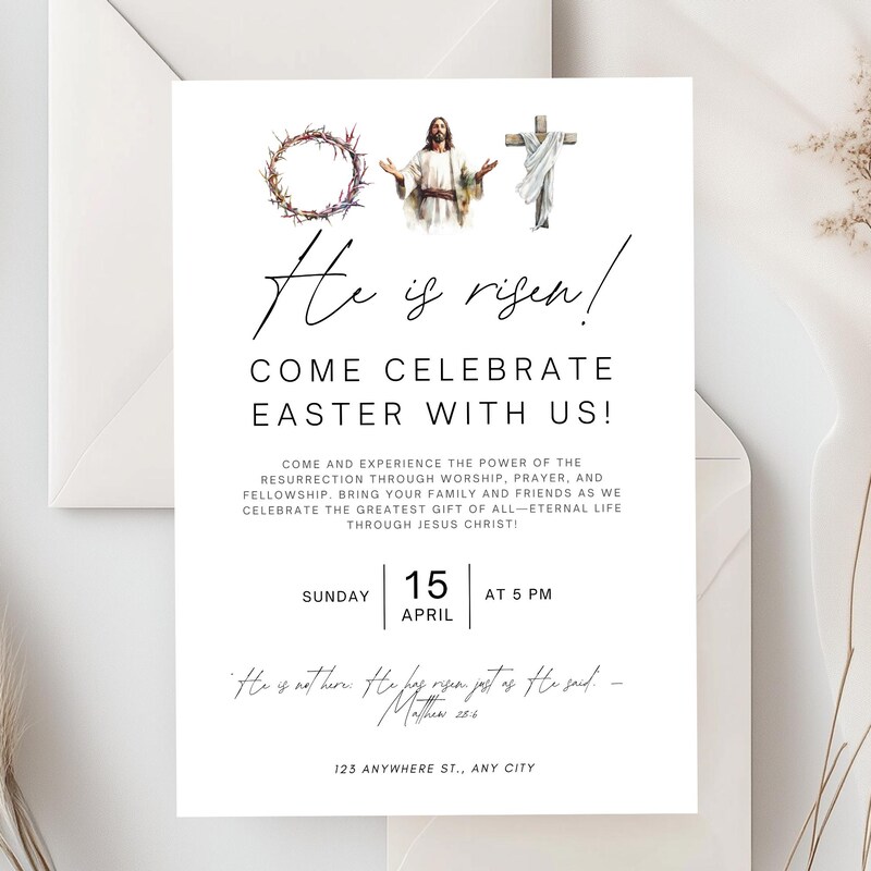Christian Invitation - Etsy