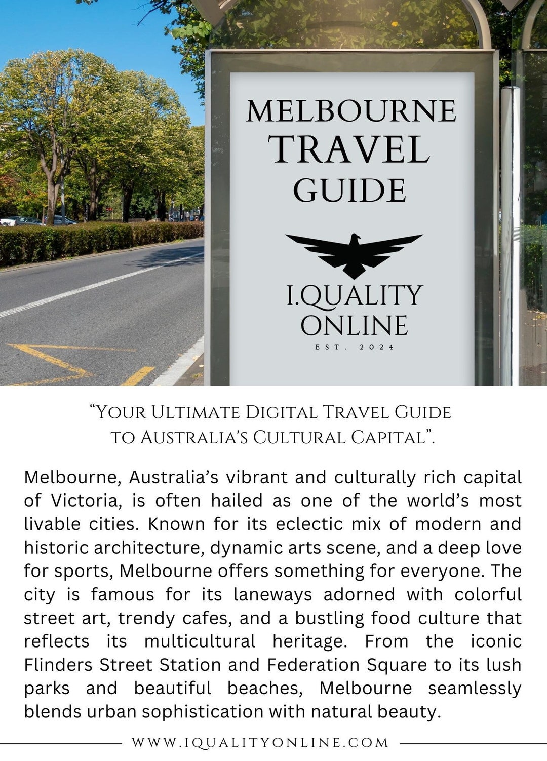 Melbourne Travel Guide - Etsy