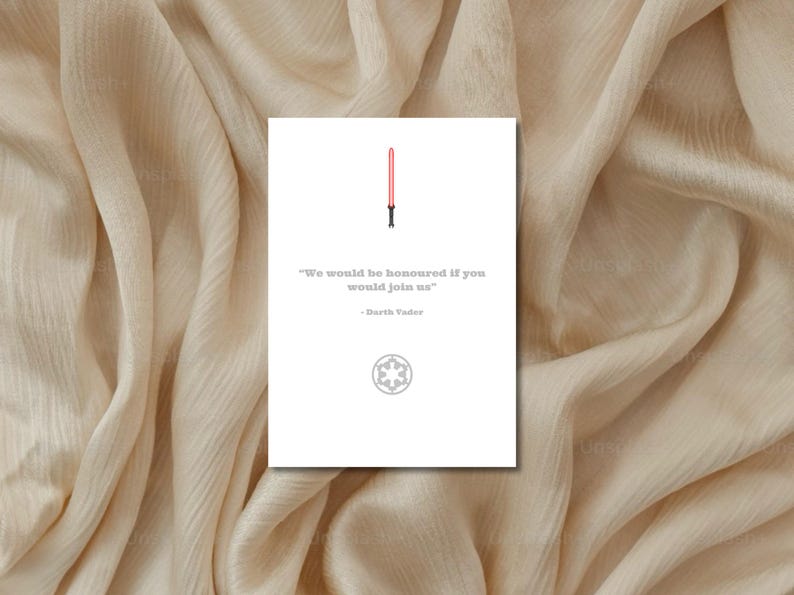 Editable Star Wars Birthday Invitation Darth Vader Birthday Invitation ...