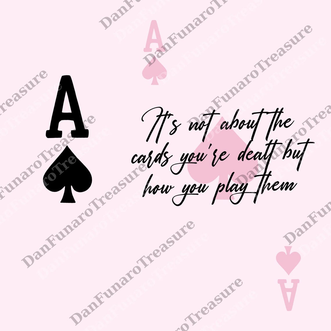 Ace of Spades Png, Inspiring Quote Png, Inspirational Quotes Digital ...