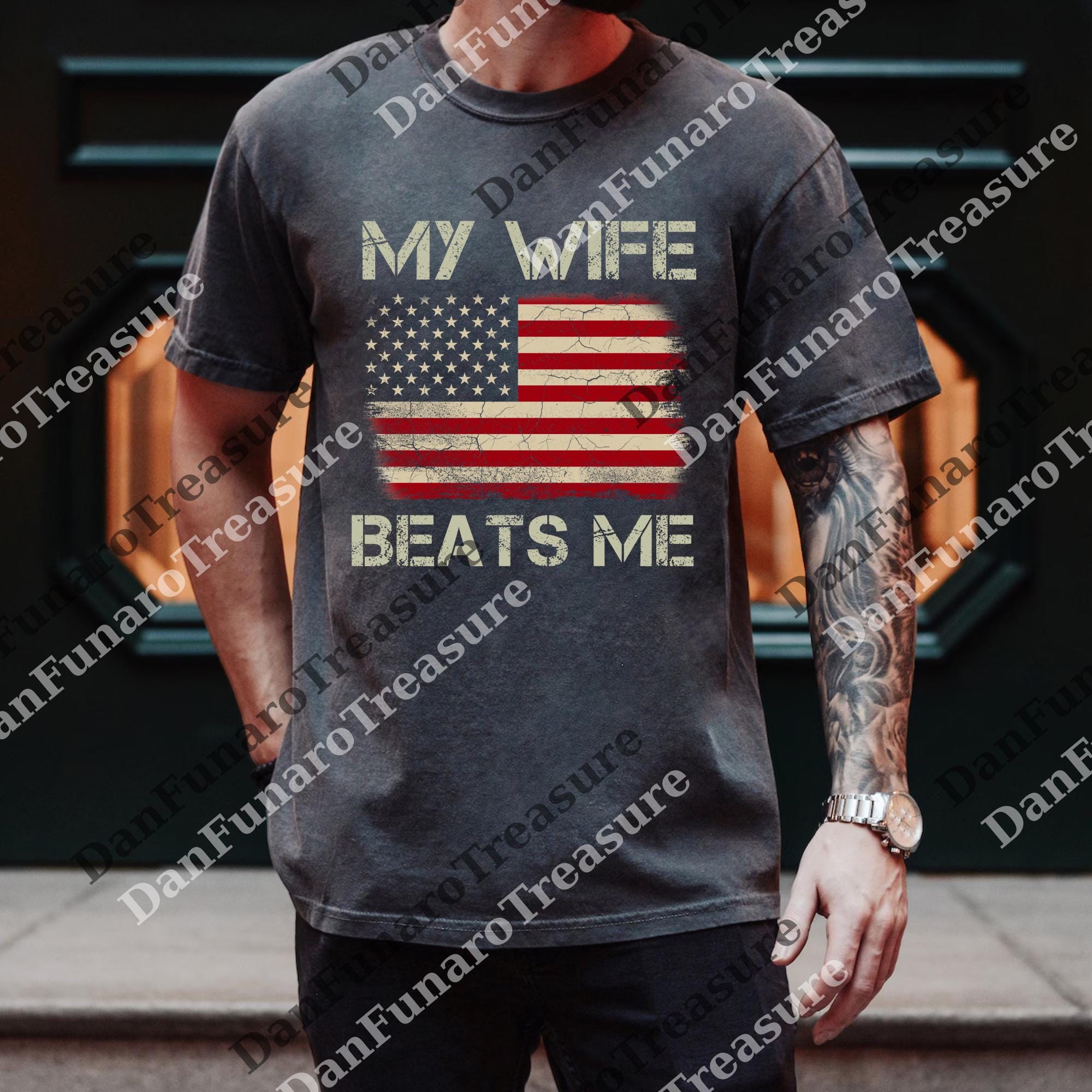 My Wife Beats Me Png, Humorous Couple Png, Funny Couple Png, Funny Gift ...