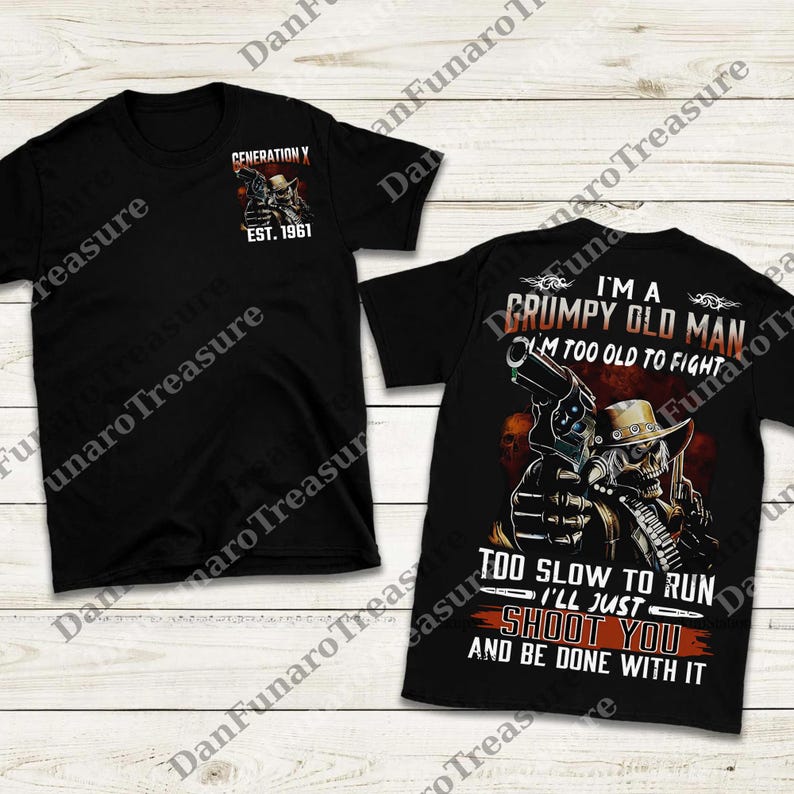 Customize Generation X Grumpy Old Men Graphic Png, Cowboy Skull Digital ...