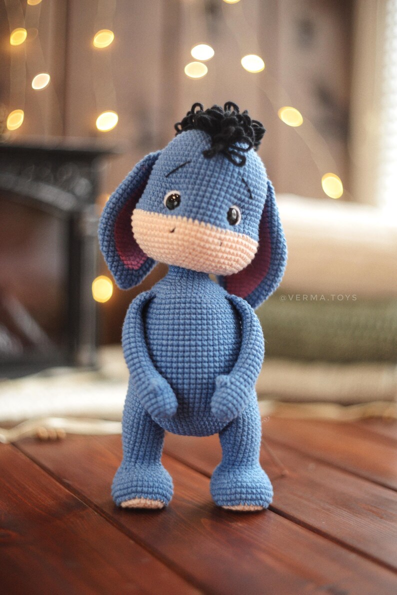 Crochet Pattern Cute Eeyore Doll PDF - Etsy