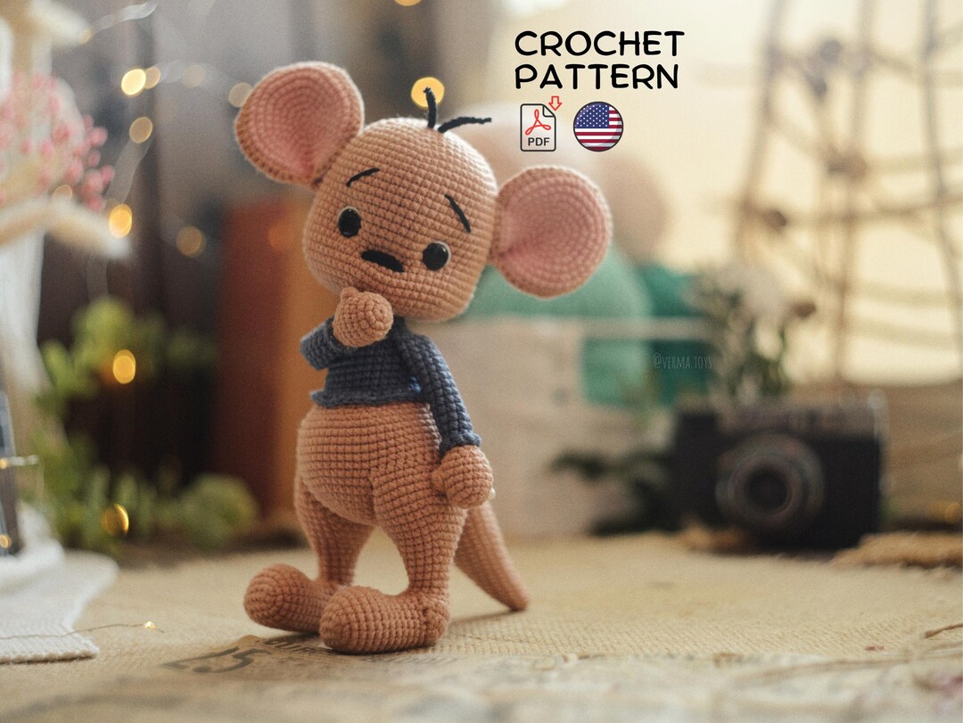 Crochet Pattern Cute Kangaroo Little Roo Doll Amigurumi PDF English ...