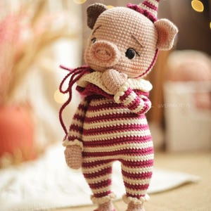 Crochet Pattern Cute Ivy the Pig Piglet Amigurumi PDF English Spanish ...