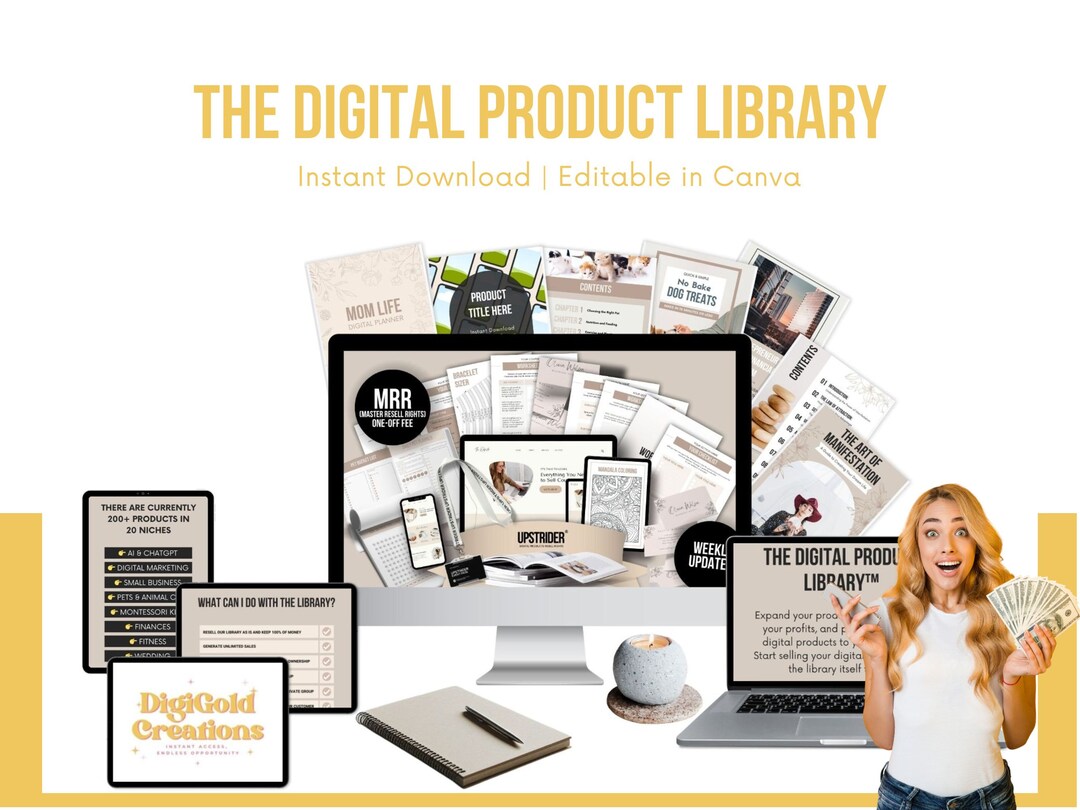 The Digital Product Library - Etsy UK