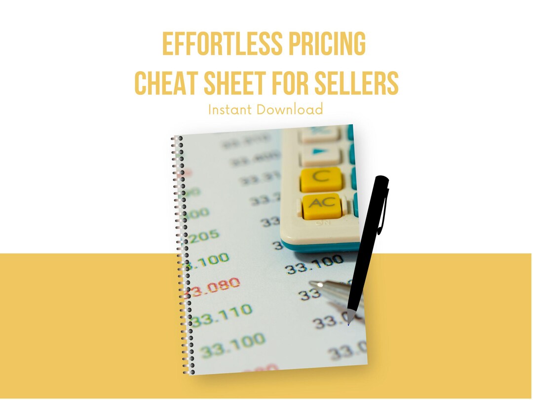 Etsy Pricing Rounding Guide | Effortless Pricing Cheat Sheet for ...