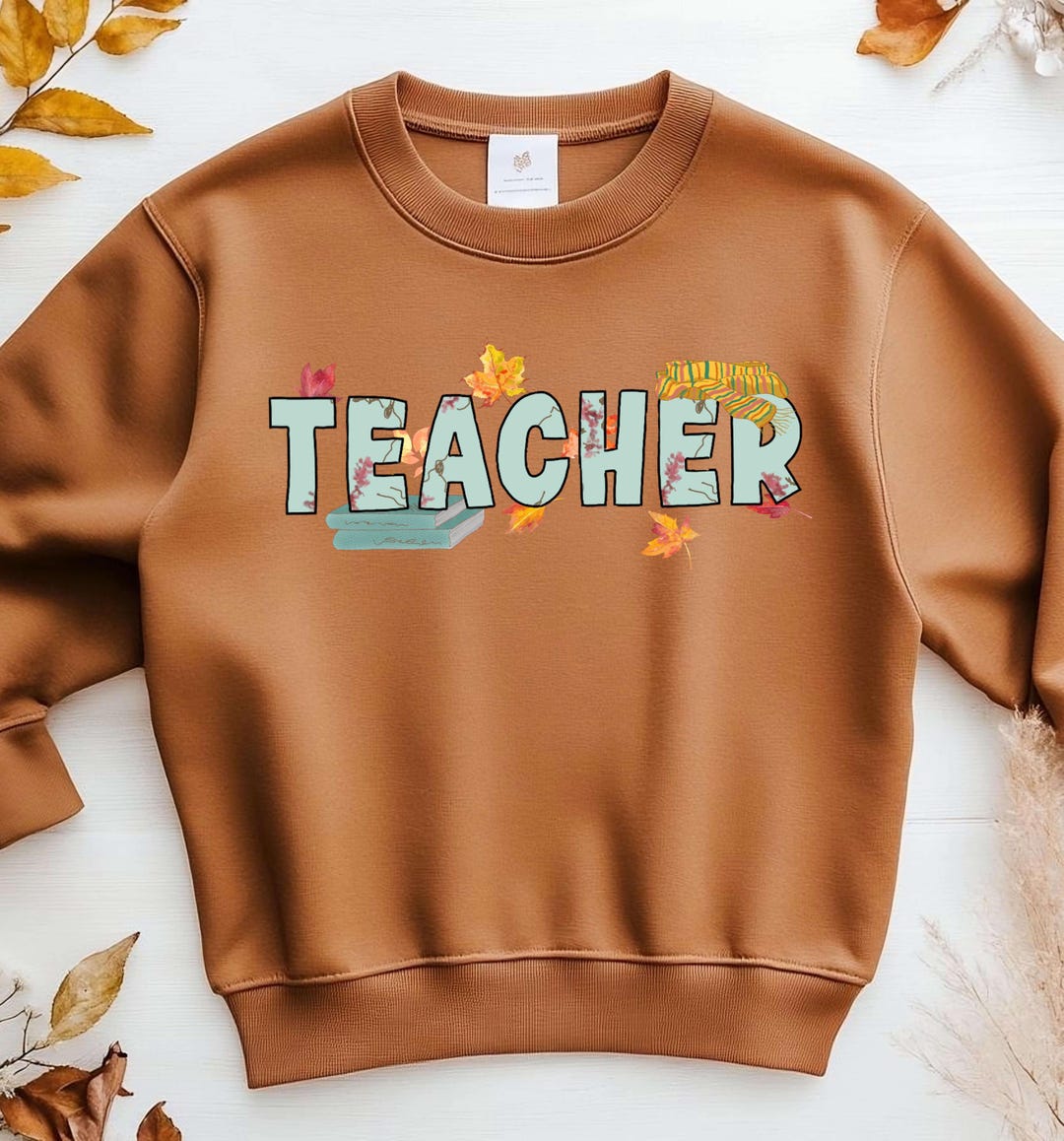 Teacher Fall PNG Download, Teacher Graphic With Fall Theme PNG. Teacher ...