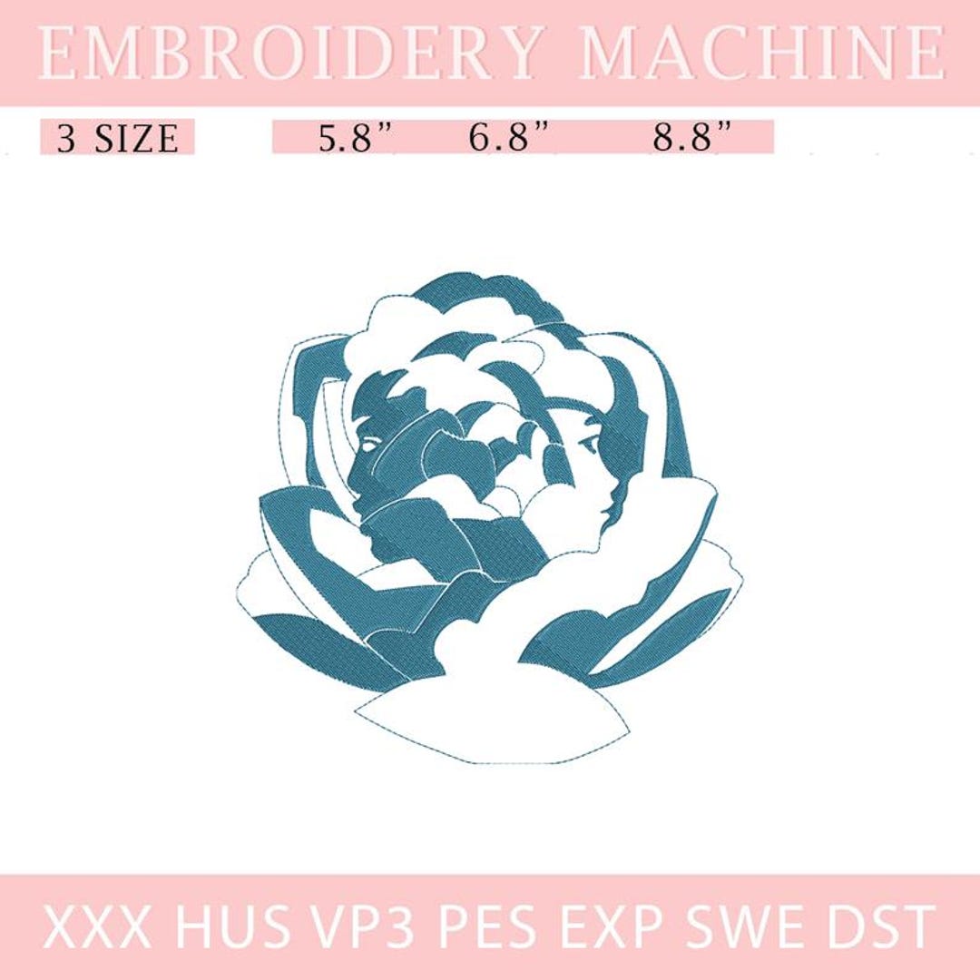 Iconic Logo Inspired Embroidery Design Couple Embroidery Machine Files ...