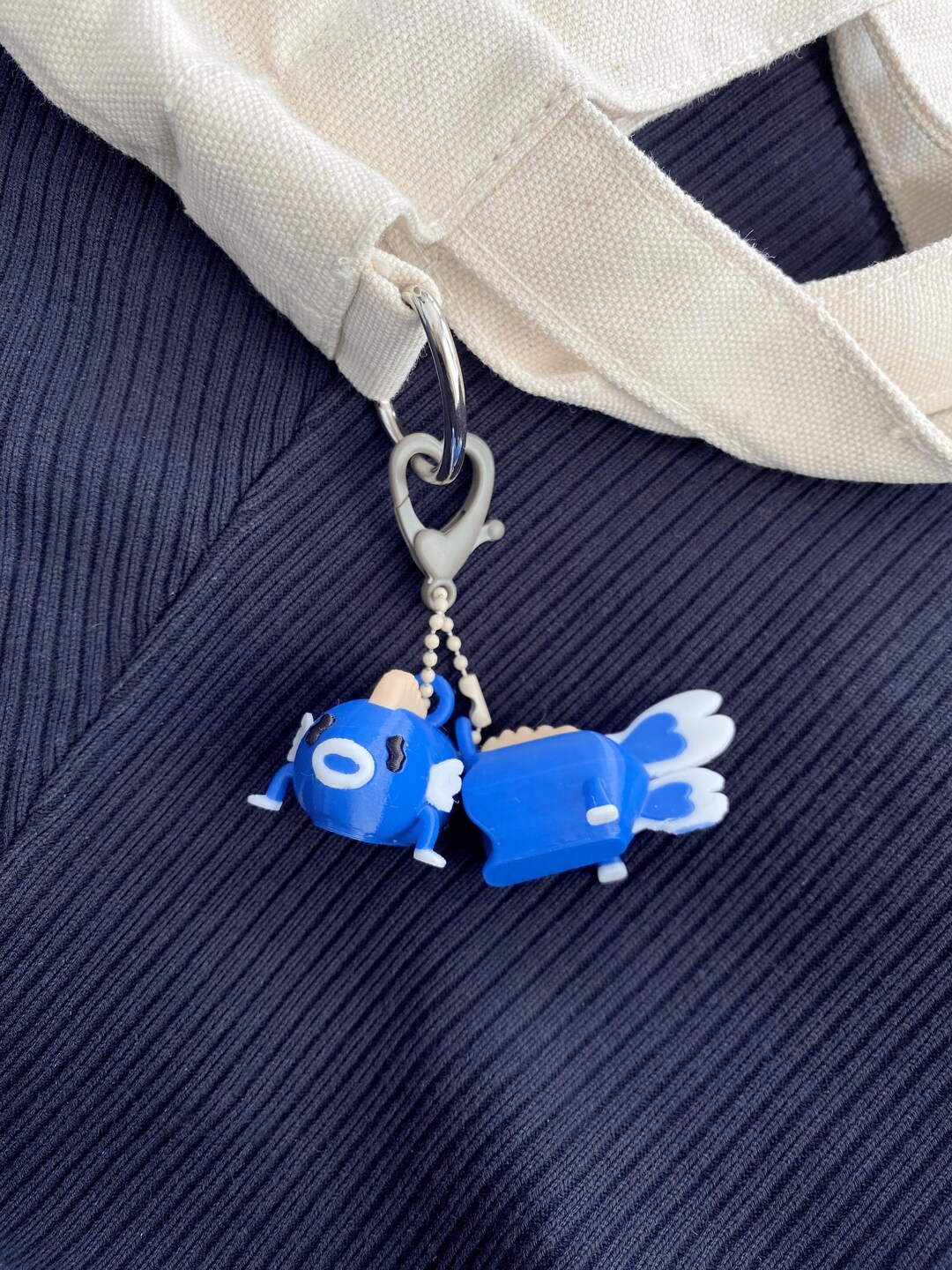 Vivid Blue Fish Keychain 3d Printed With Stunning Packaging - Etsy