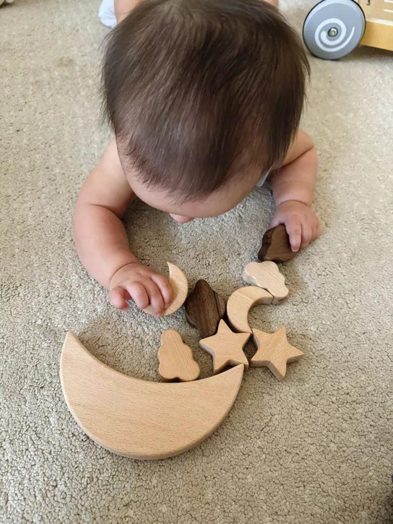 Explore the Wooden Celestial Shapes Balancer, a Montessori-inspired ...
