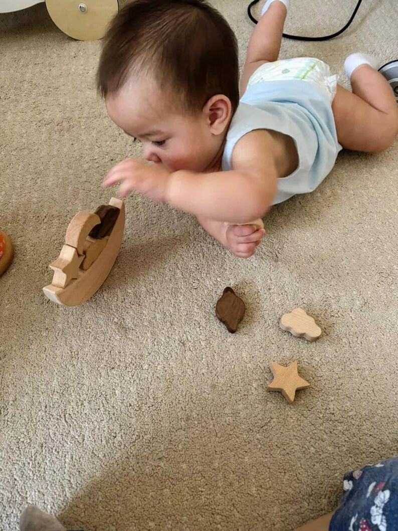 Explore the Wooden Celestial Shapes Balancer, a Montessori-inspired ...