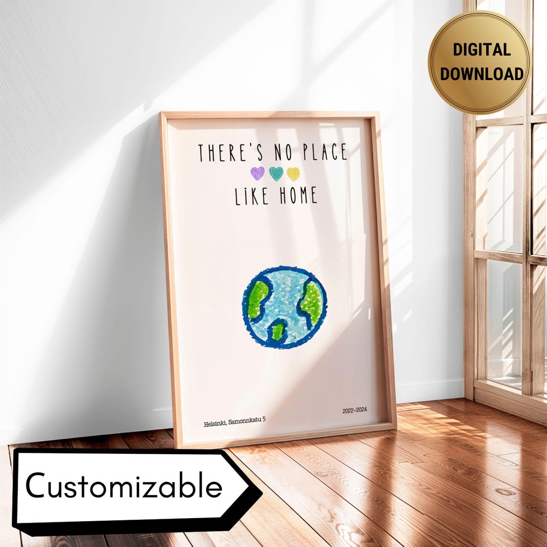 Earth Poster Custom Digital Printable Artwork Positive Affirmations ...