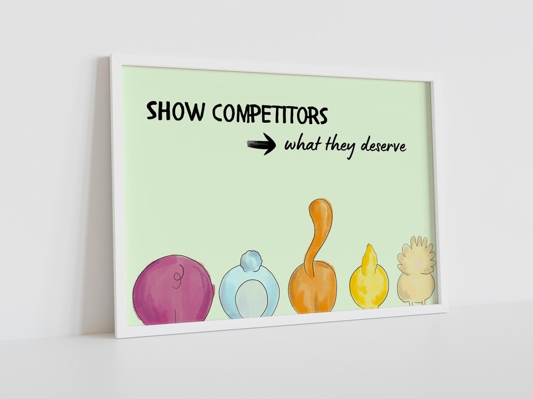 Creative Ironic Poster Competitors Print Cute Office Wall Art Home ...