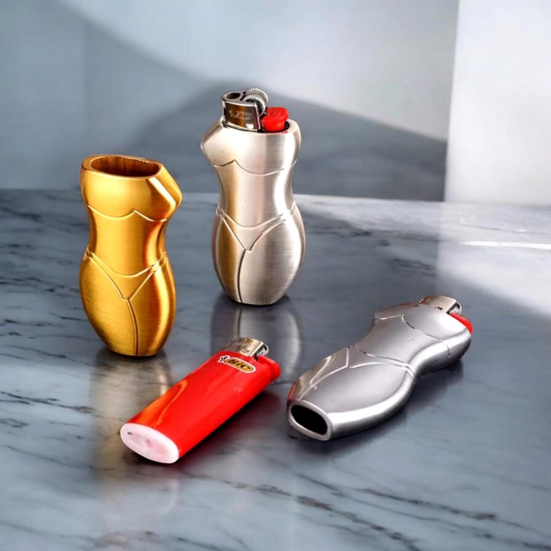 Woman Lighter Case With Woman Silhouette Luxury Design Noble Gift for ...