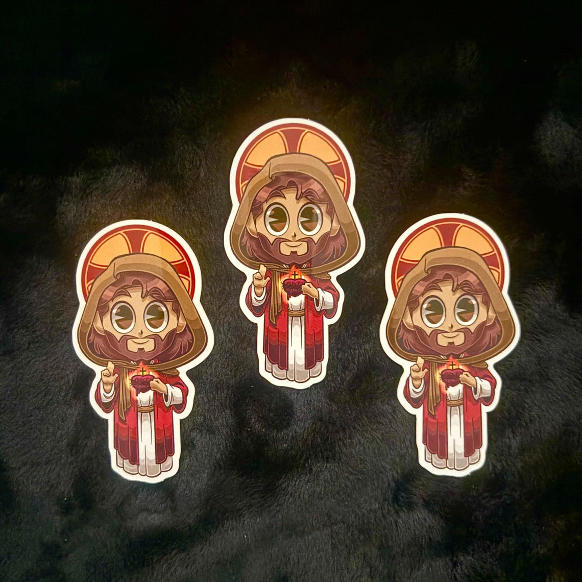 Sacred Heart of Jesus Chibi Sticker - Catholic Gift - Etsy