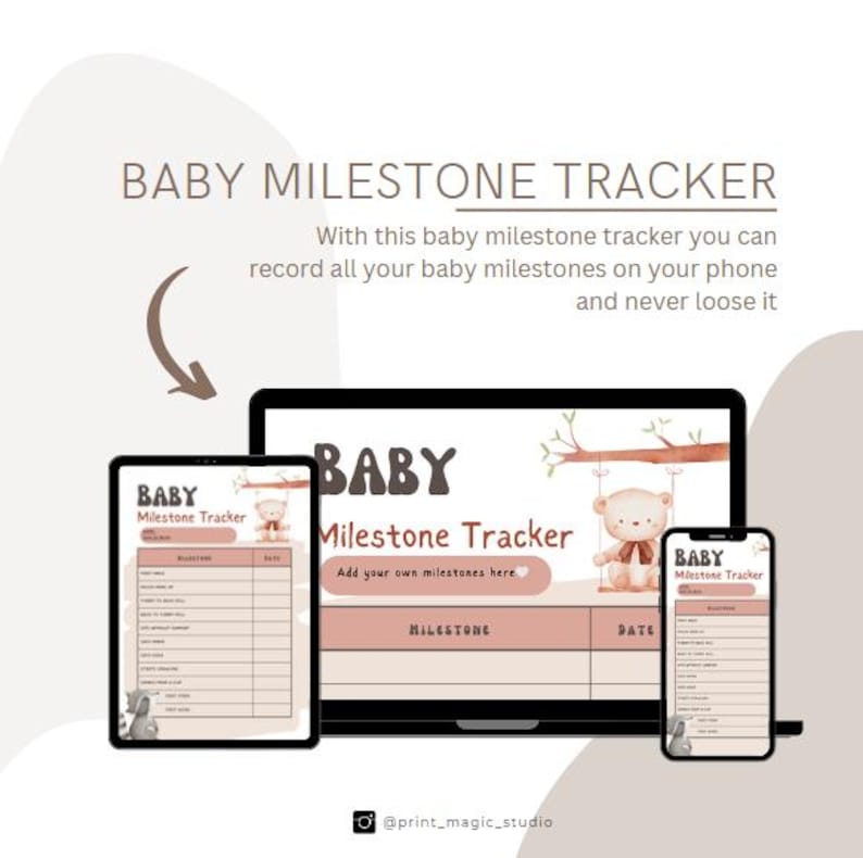 Baby Milestone Tracker - Etsy