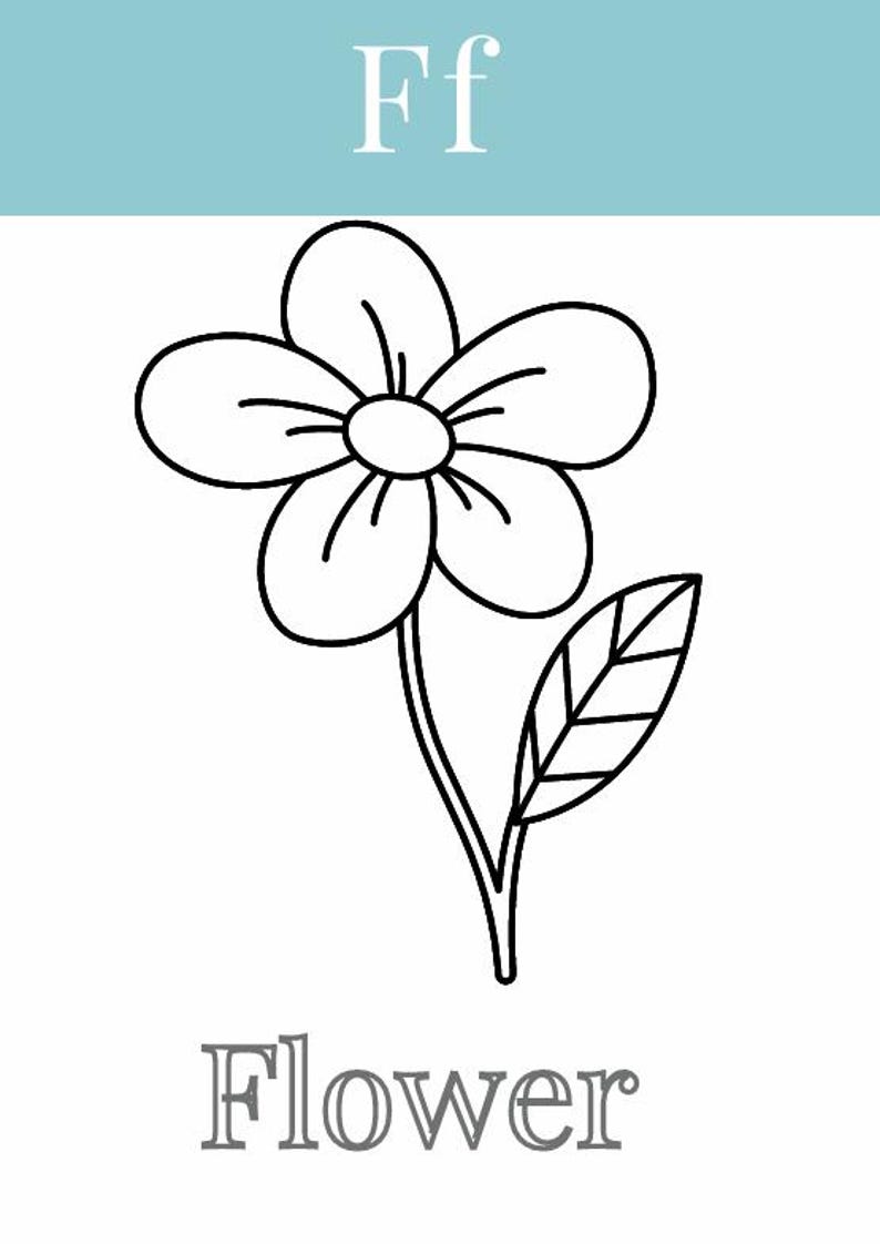 Printable Alphabet Colouring Book - Etsy