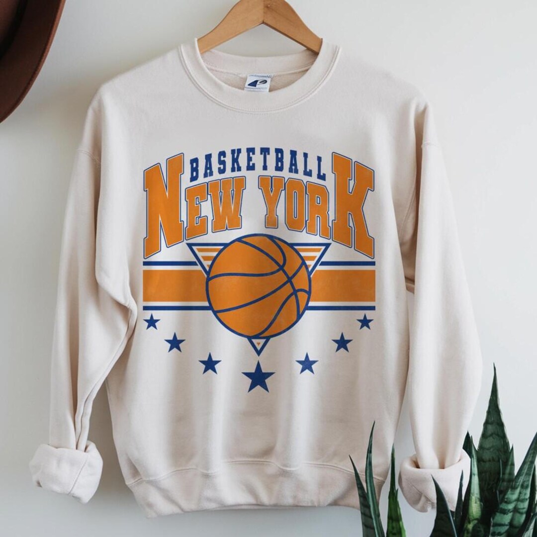 Vintage New York Basketball Team Crewneck, Knicks Hockey Team Retro 90s ...