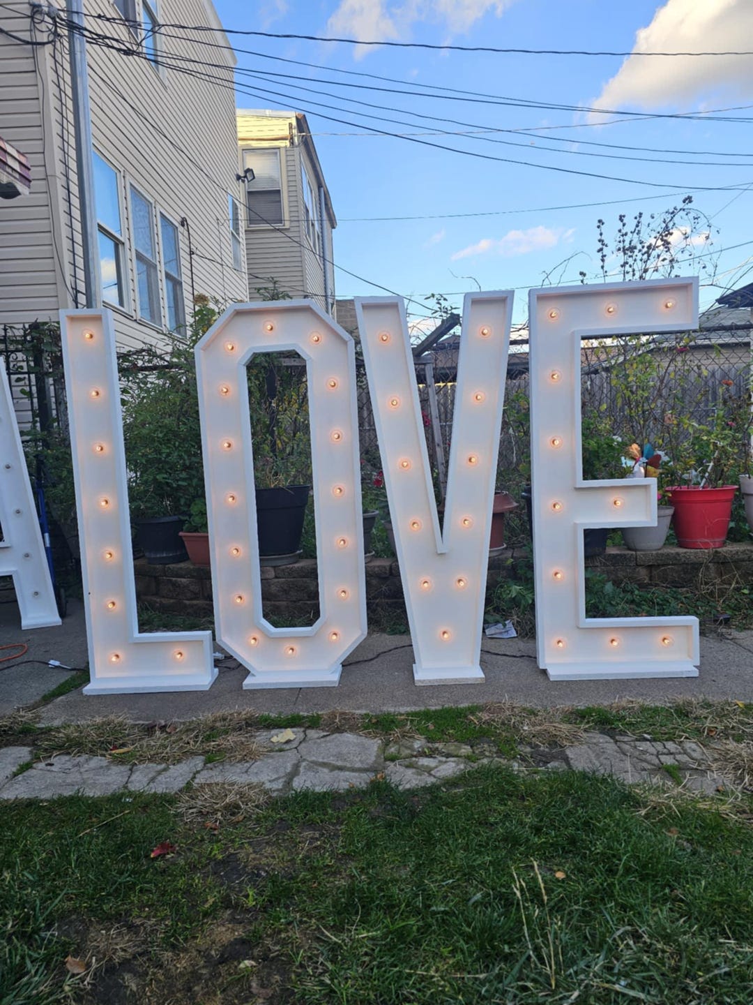 4ft. Marquee Letters and Numbers / Light up A to Z /wedding and Event ...