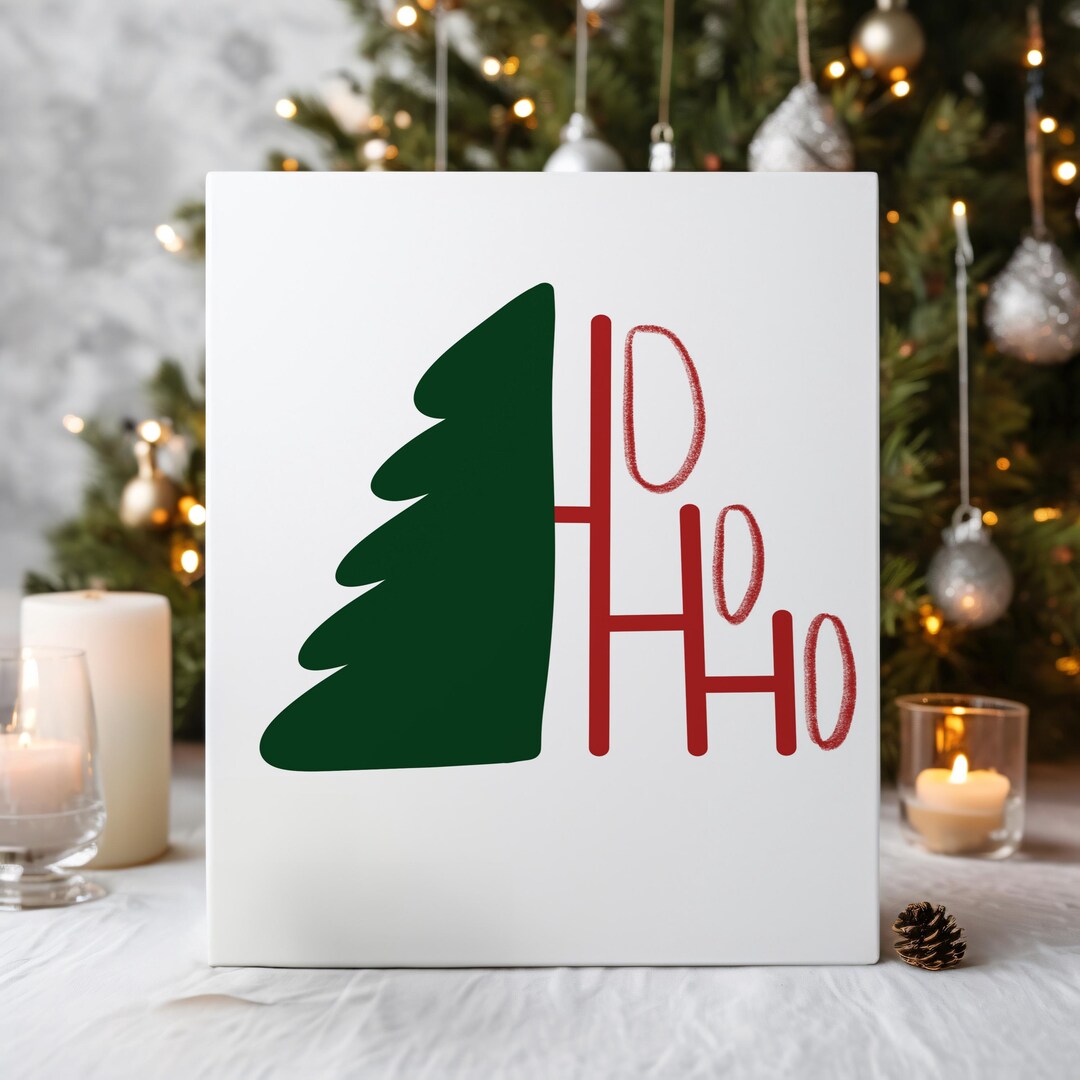 Ho Christmas Tree Print, Modern Holiday Wall Art (digital Download) - Etsy