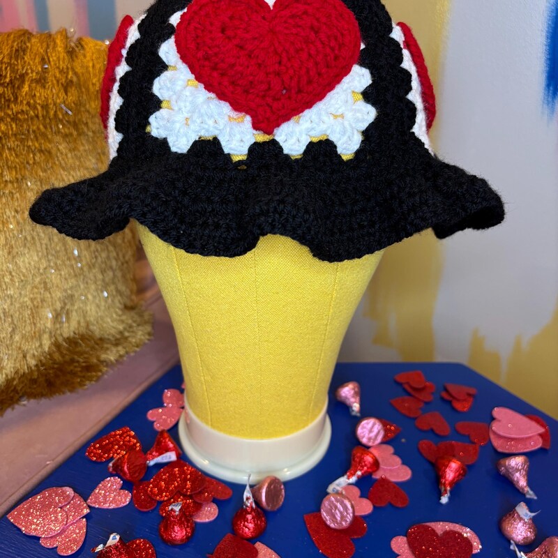 Crochet Heart Hat - Etsy