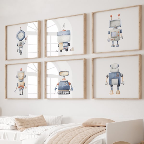 Robot Nursery Decor - Etsy