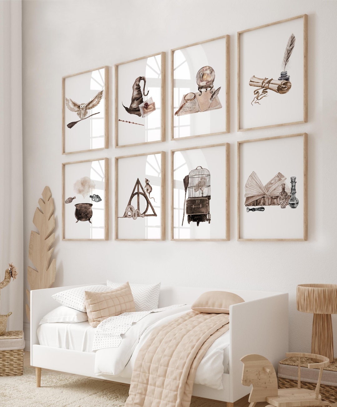 Wizard Poster, Wizard Print, Wizarding Nursery Decor, Halloween Decor ...