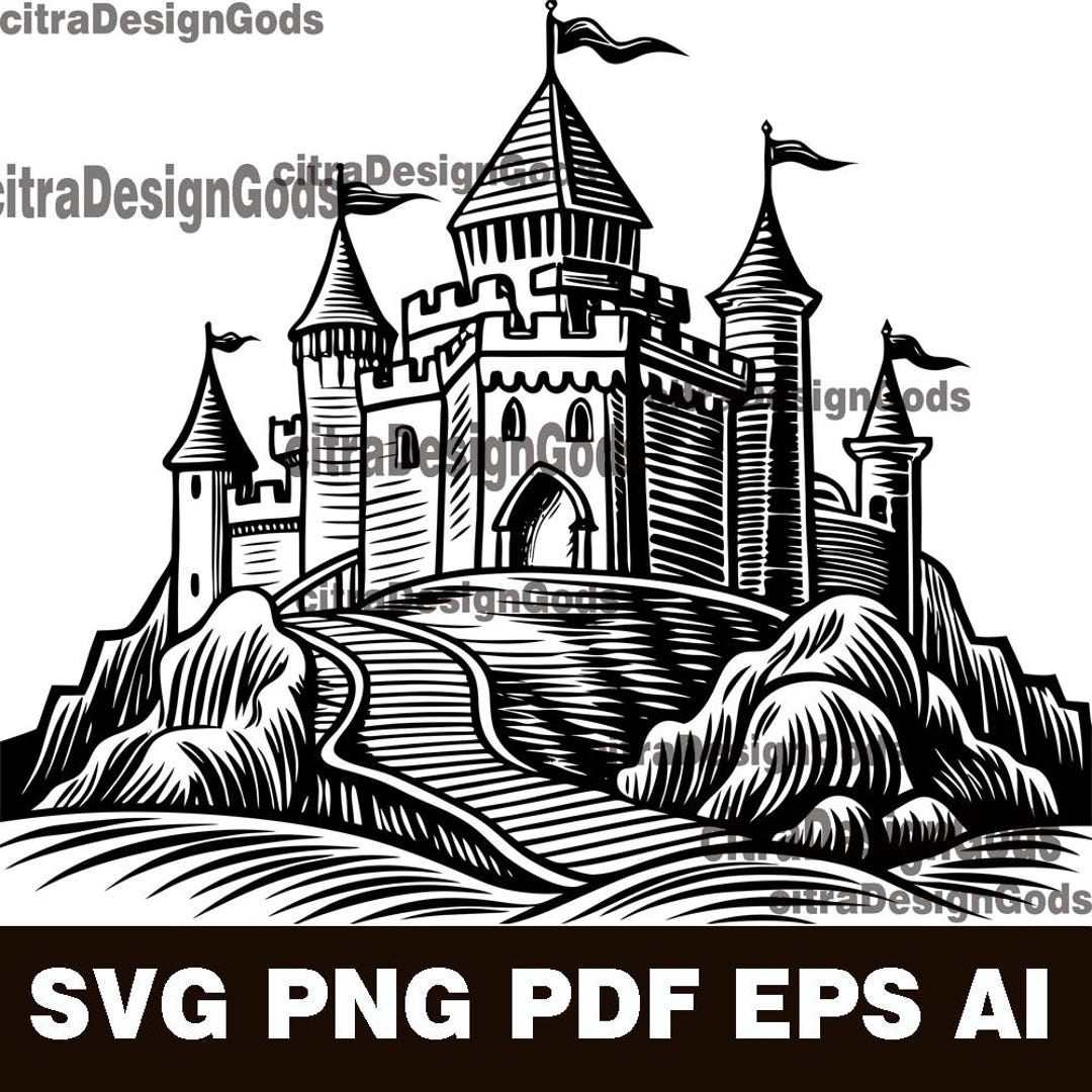 King's Castle SVG, King's Castle Clipart, King Castle Vector Svg ...