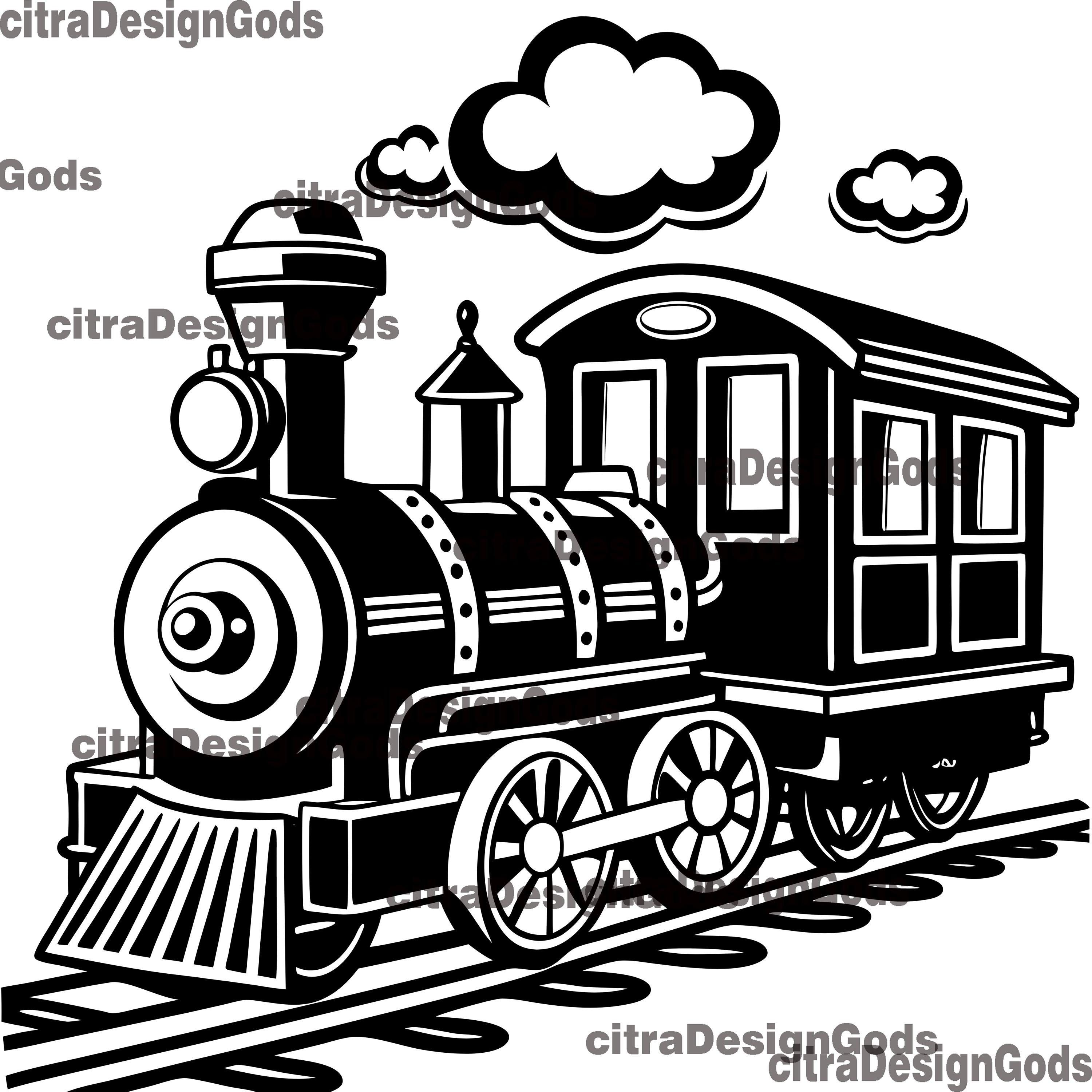 Zug SVG, Kinder Zug Clipart, Kinder Zug Vektor svg, Zug Png, Eps, Ai ...