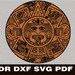 Vector Models for Laser Cutting and Cricut Aztec Calendar, Aztec ...