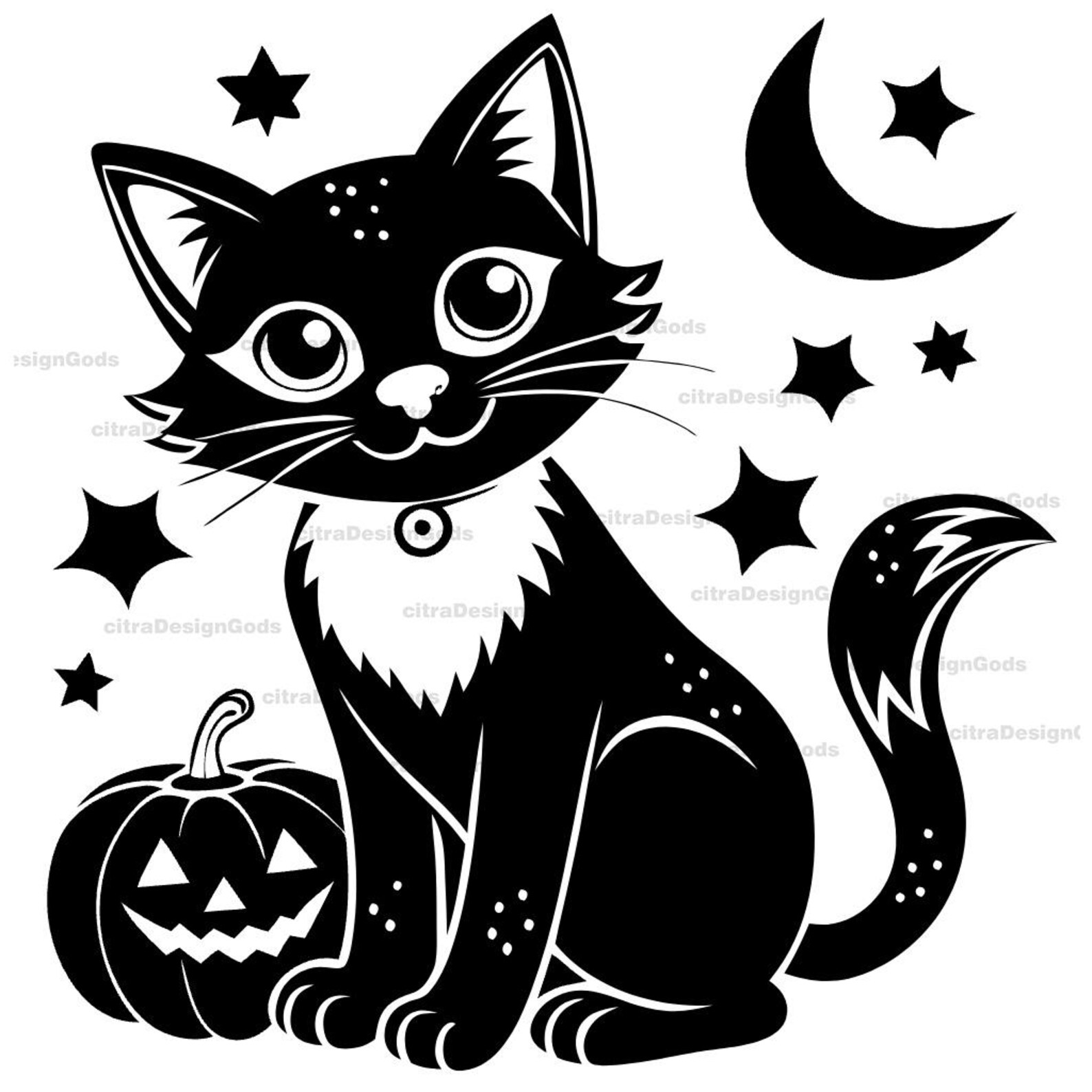 Halloween Cat SVG / Halloween Art / Cat Art Svg / Cat Svg / Halloween ...