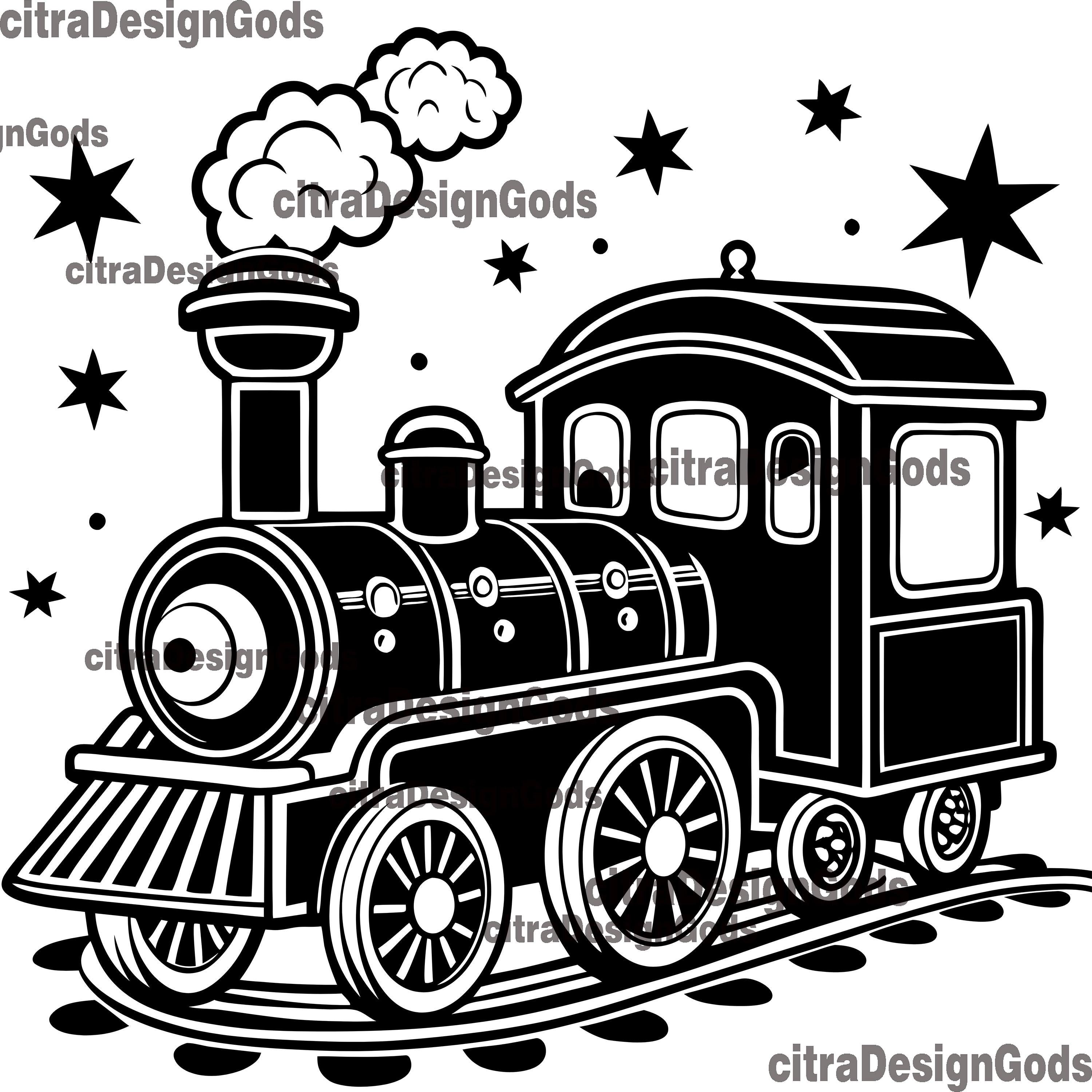 Zug SVG, Kinder Zug Clipart, Kinder Zug Vektor svg, Zug Png, Eps, Ai ...