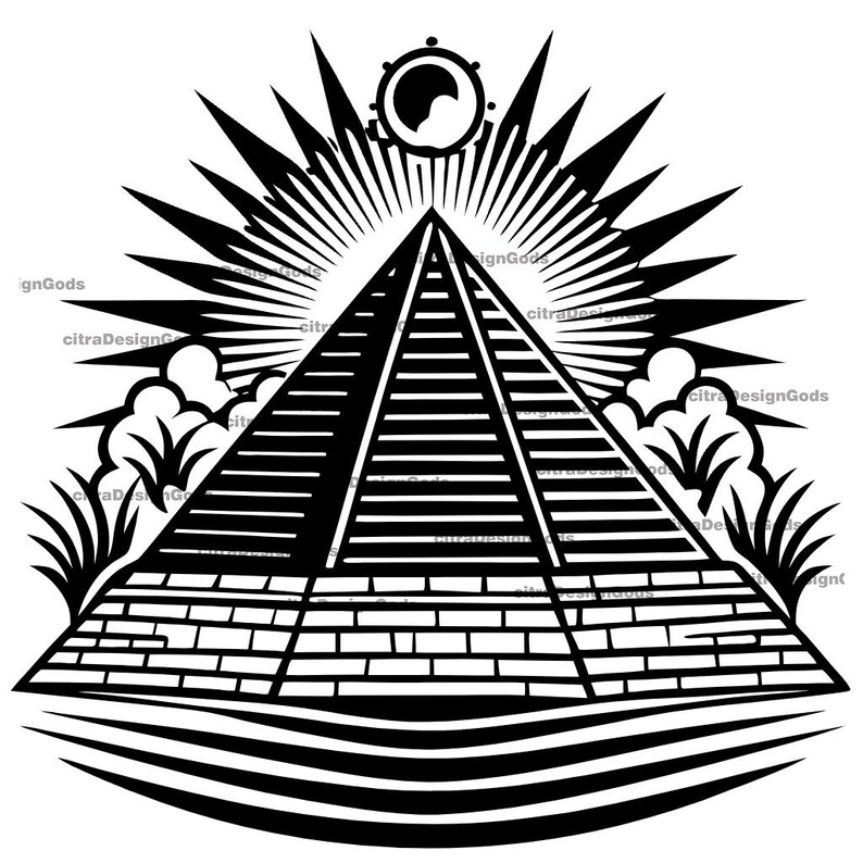 Egyptian Pyramid Art SVG / Pyramid Wall Art / Egypt Pyramid / Egypt Svg ...