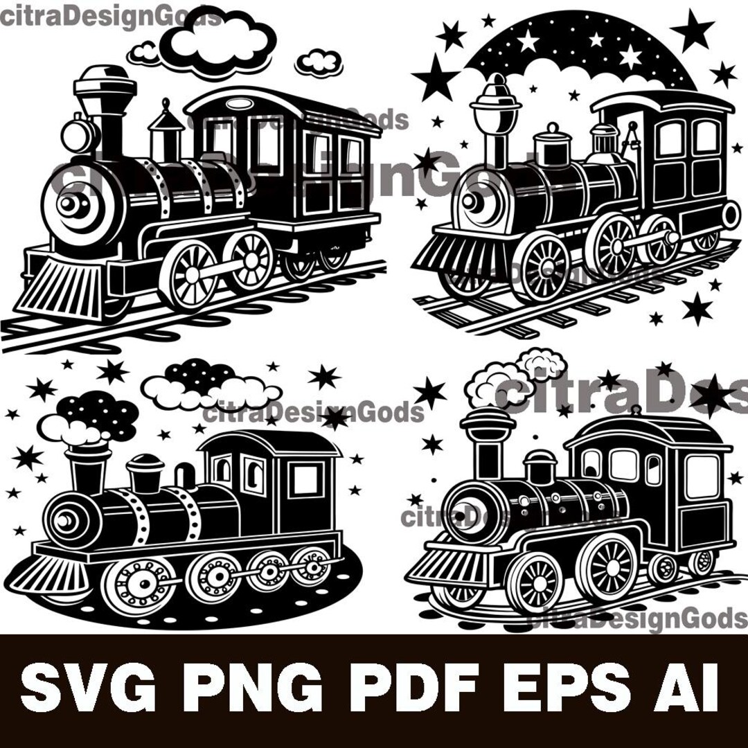 Train SVG, Children's Train Clipart, Children Traine Vector Svg, Traine ...