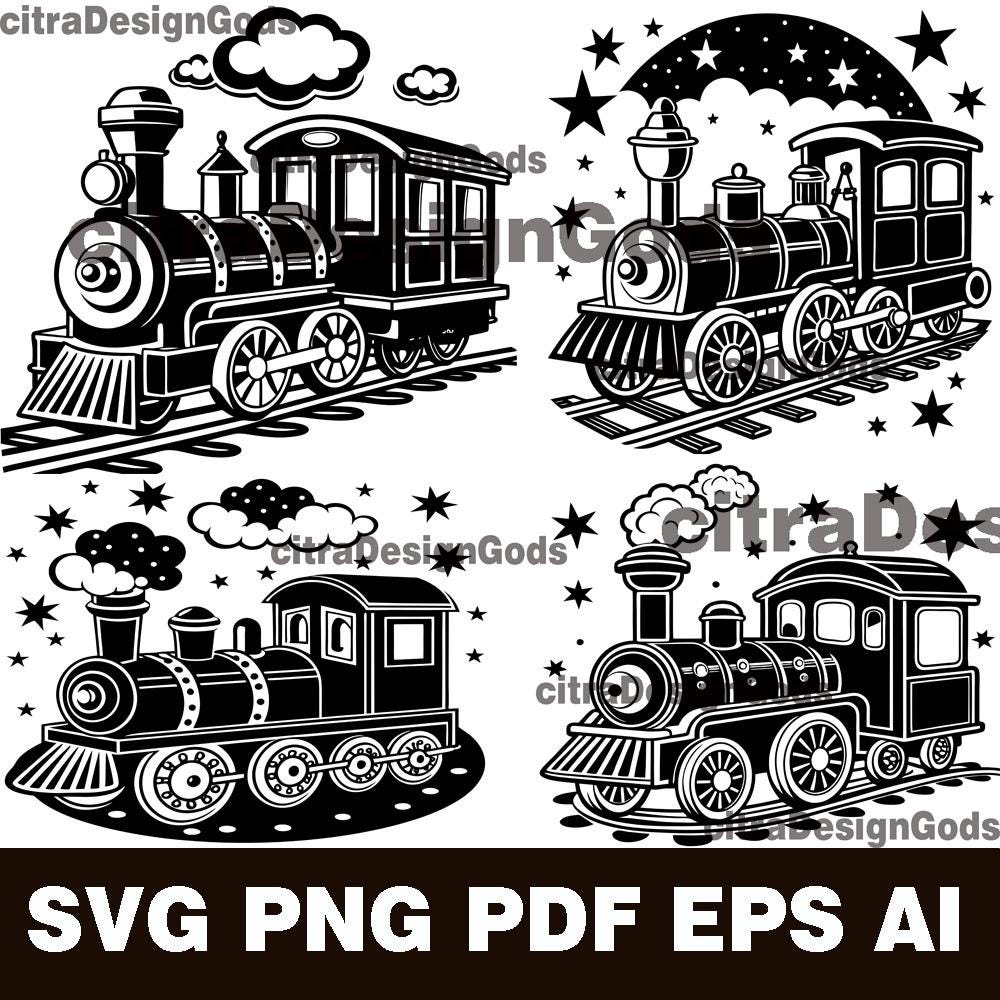 Zug SVG, Kinder Zug Clipart, Kinder Zug Vektor svg, Zug Png, Eps, Ai ...
