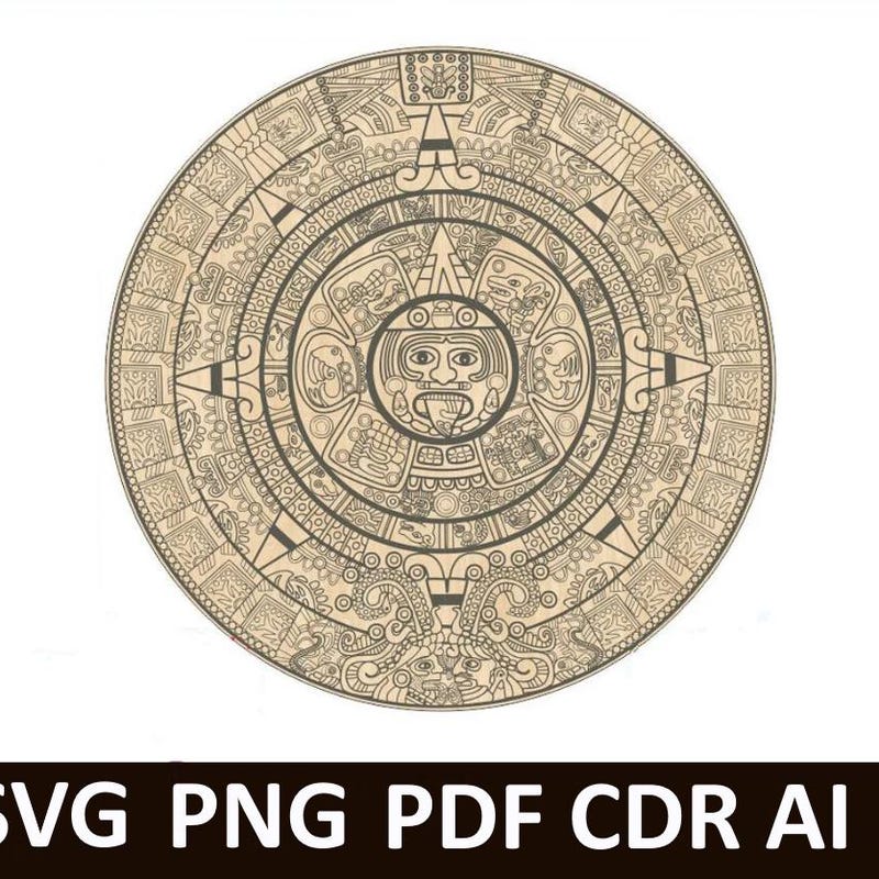Mayan Calendar Svg - Etsy