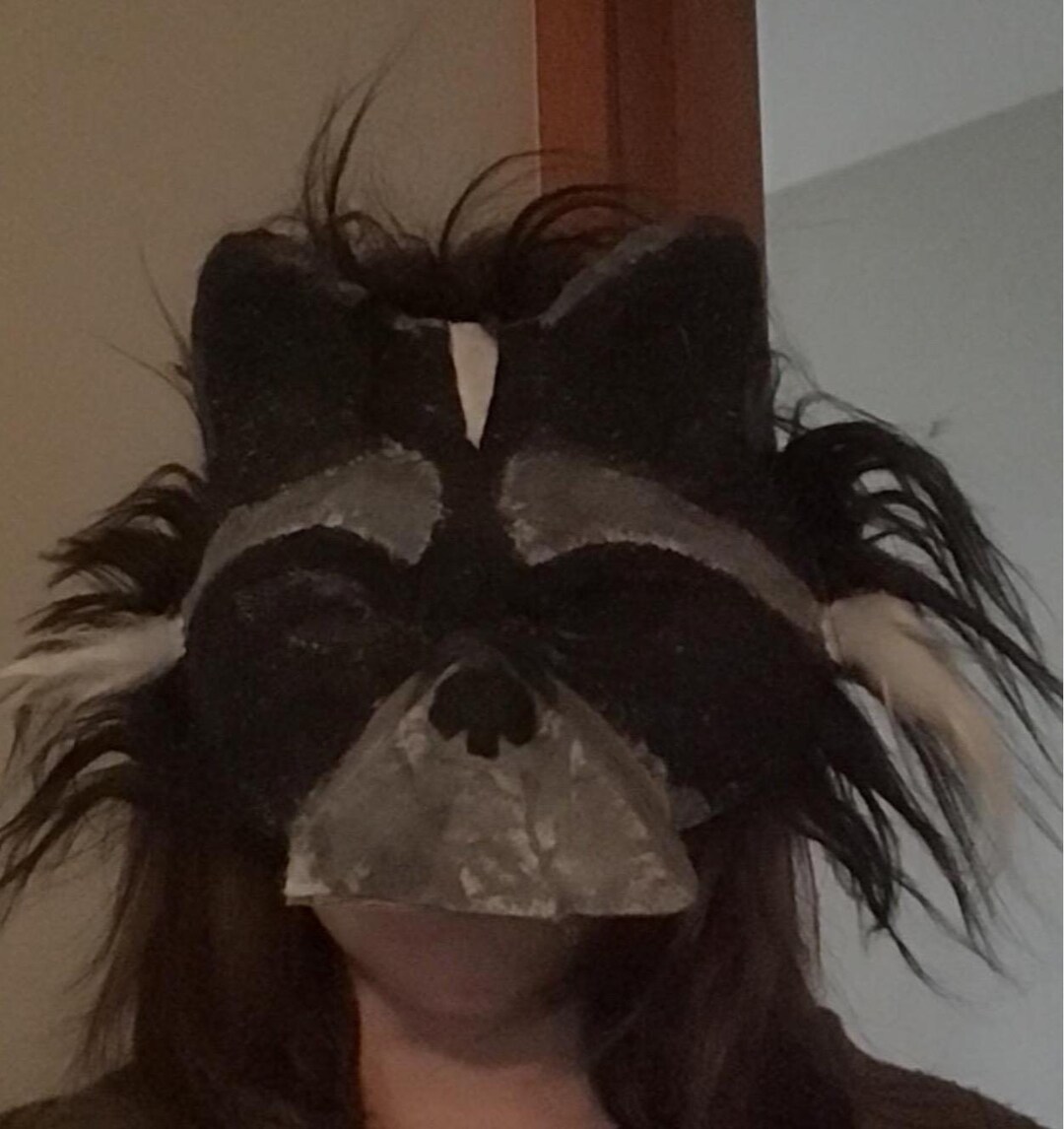 Therian Racoon Mask - Etsy