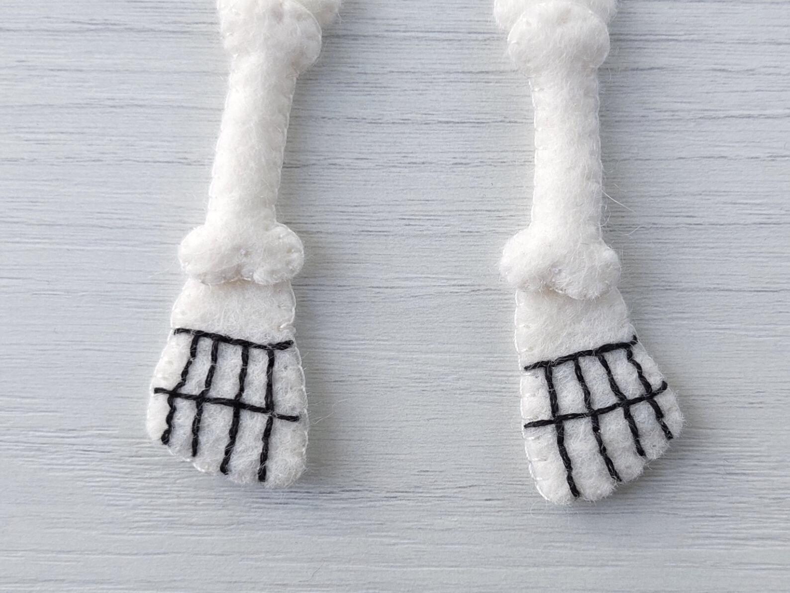 Felt Skeleton Sewing PDF Pattern, Spider, Stitching Tutorial, DIY Plush ...