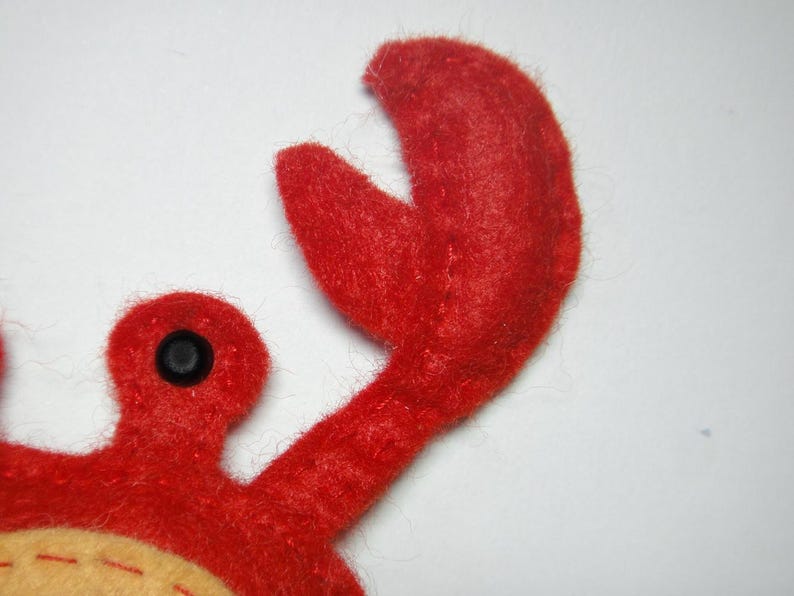 Felt Walter the Crab Sewing PDF Pattern, Stitching Tutorial, DIY Plush ...